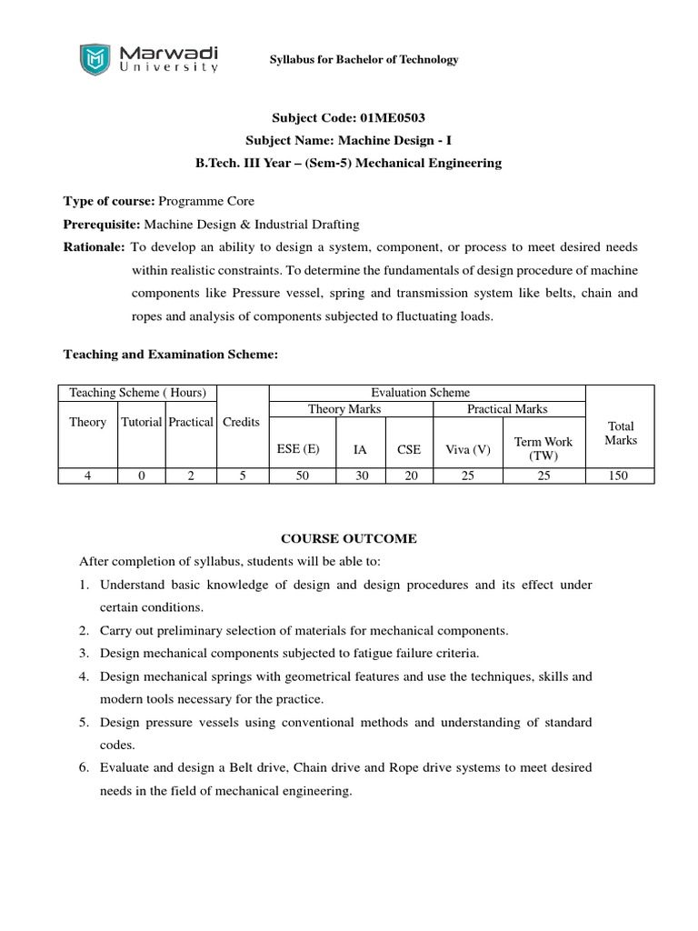 Machine Design 1 | PDF | Belt (Mechanical) | Fatigue (Material)