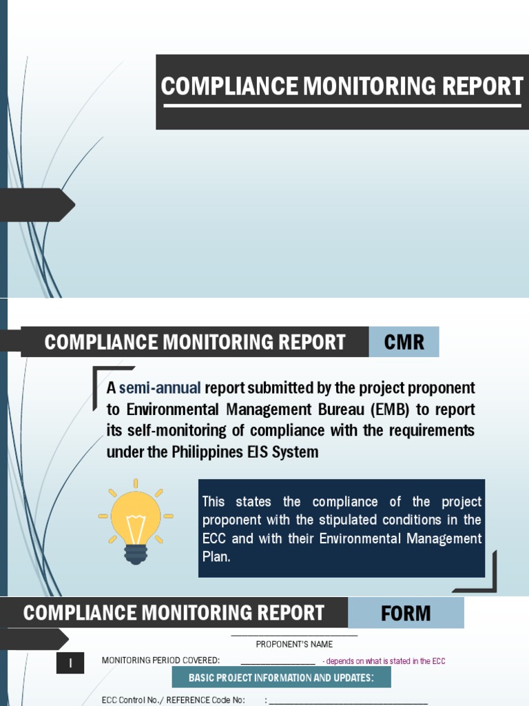 Compliance Monitoring Report | PDF | Environmental Monitoring ...