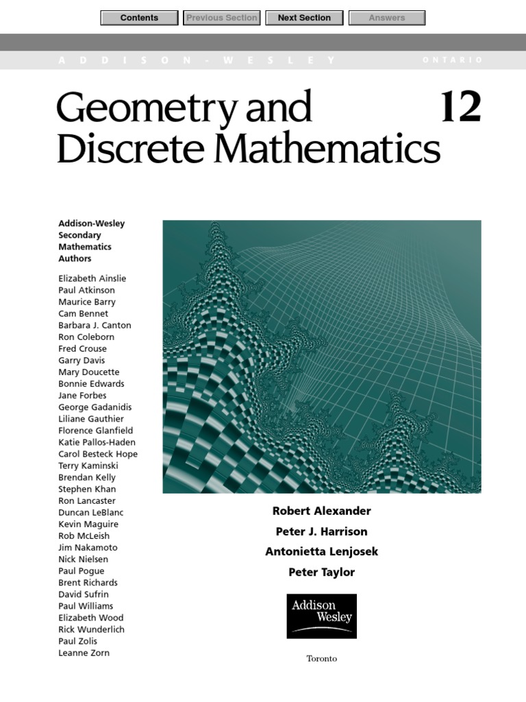 Geometry and Discrete Ebook | PDF | Euclidean Vector | Algebra