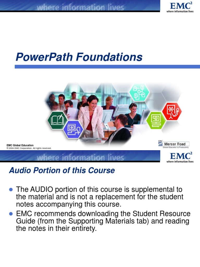 Powerpath Foundations: Emc Global Education | PDF | Windows 2000 | Load Balancing (Computing)