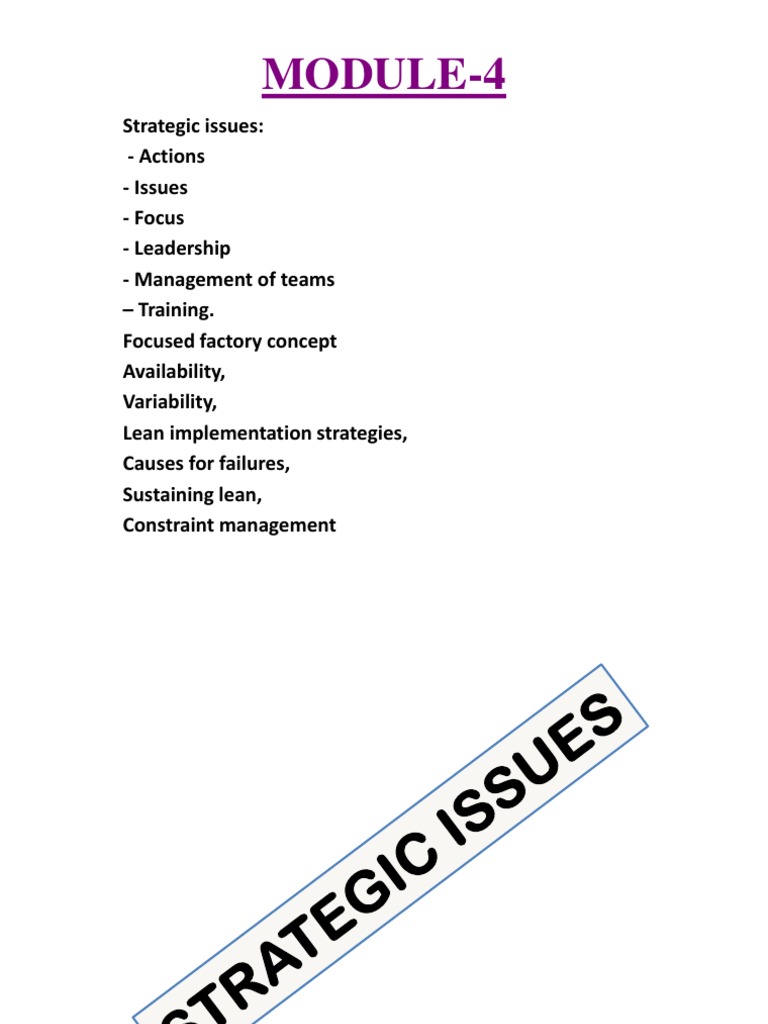 Module 4 | PDF | Lean Manufacturing | Leadership