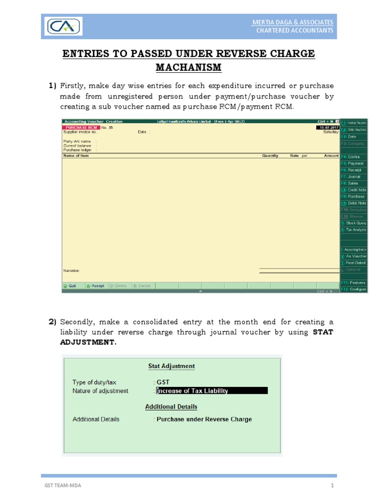 GST On Reverse Charge | PDF | Value Added Tax | Taxes
