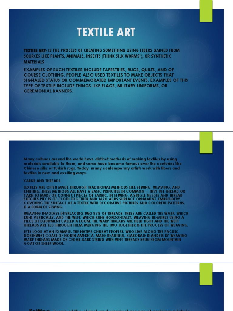 Textile Art | Download Free PDF | Textiles | Yarn