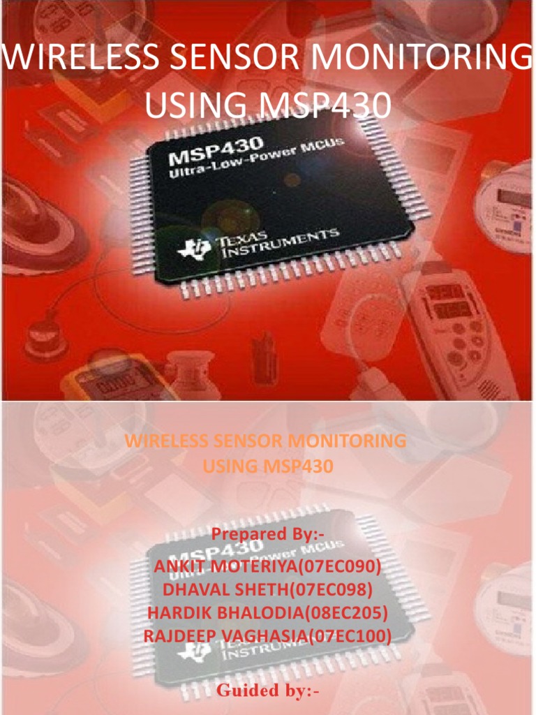 Wireless Sensor Monitoring Using Msp430 | PDF