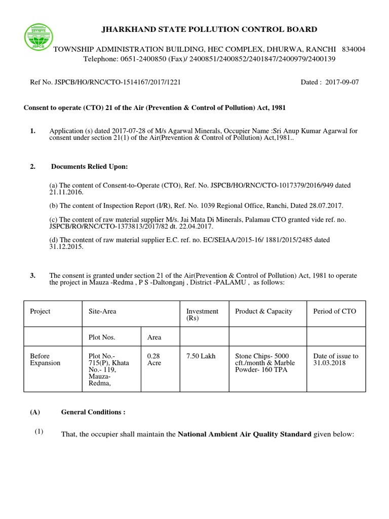 Jharkhand State Pollution Control Board | PDF | Air Pollution | Pollution
