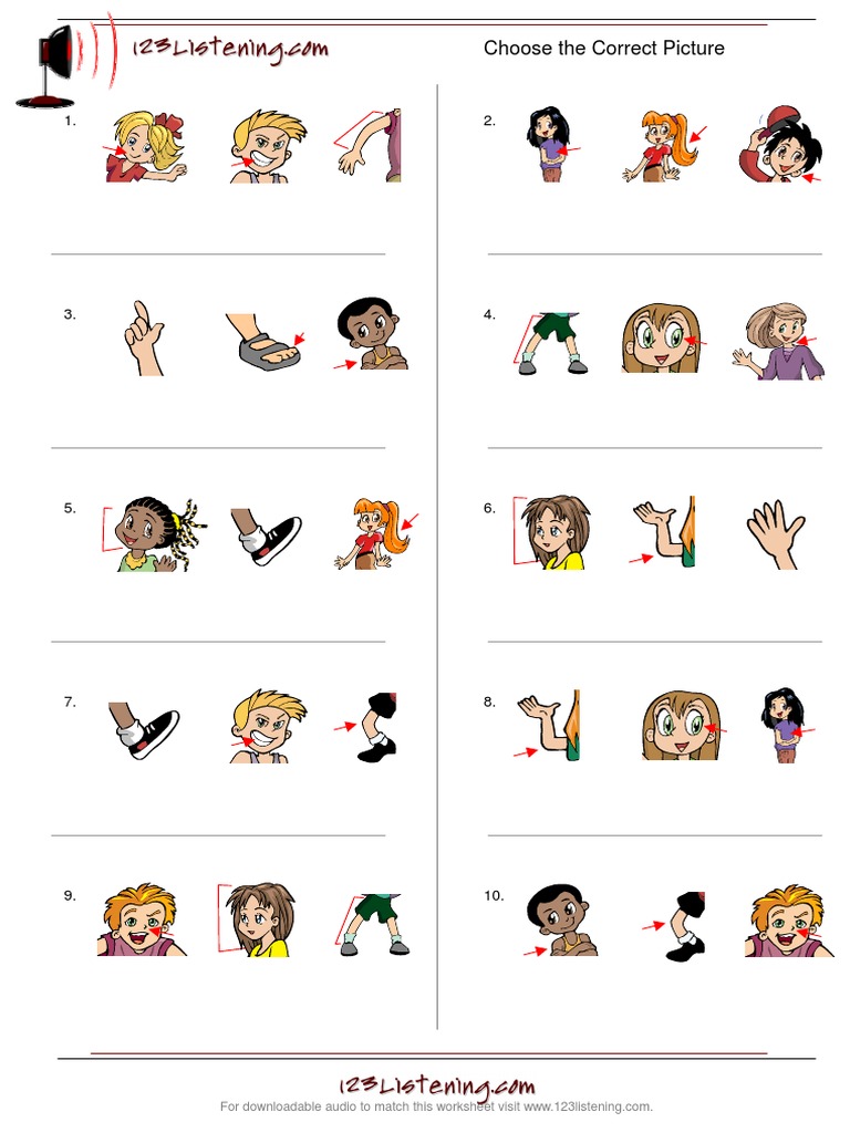 Body Parts Listening | PDF