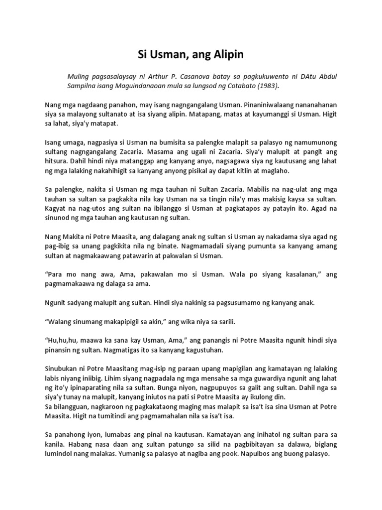 Si Usman | PDF