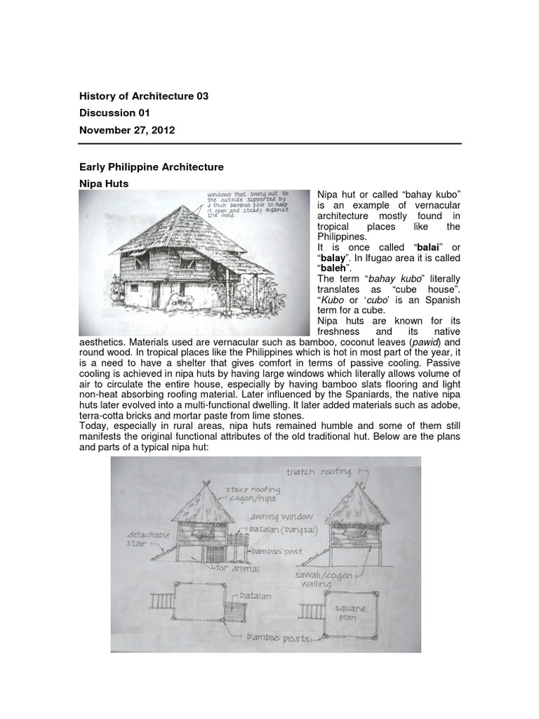 Filipino Houses | PDF | Architectural Styles | Architectural Design