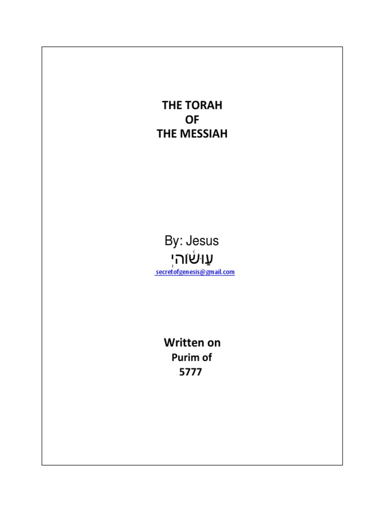 The Torah of The Messiah | PDF | Adam And Eve | Cain And Abel