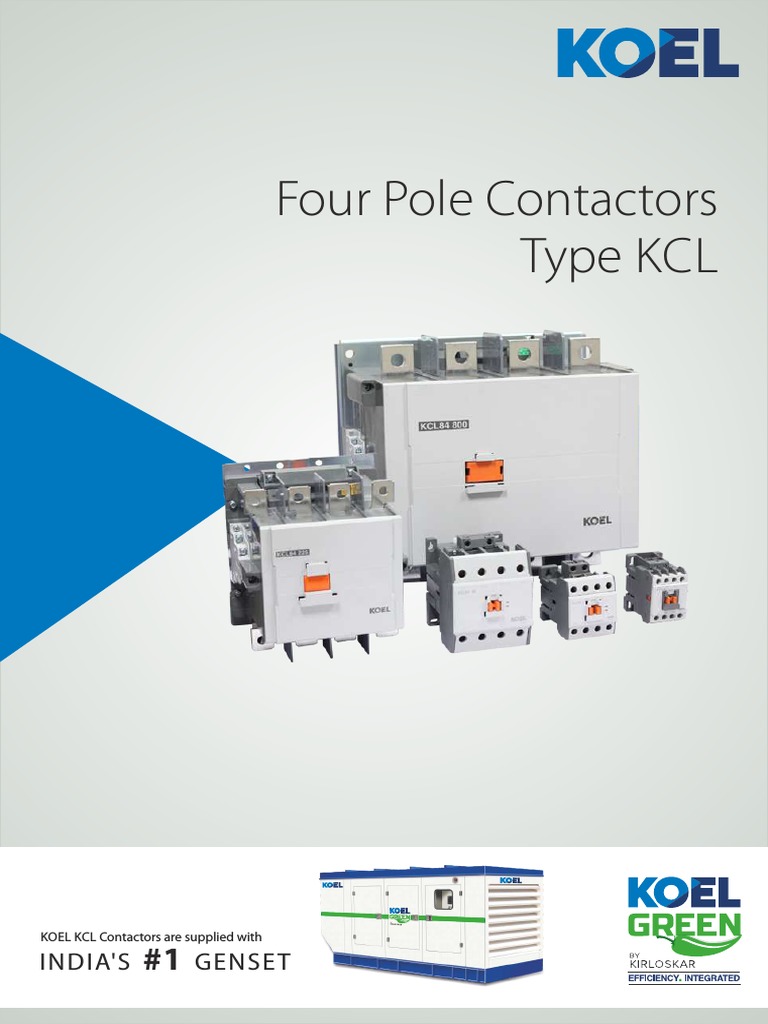 Kirloskar Contactors | PDF