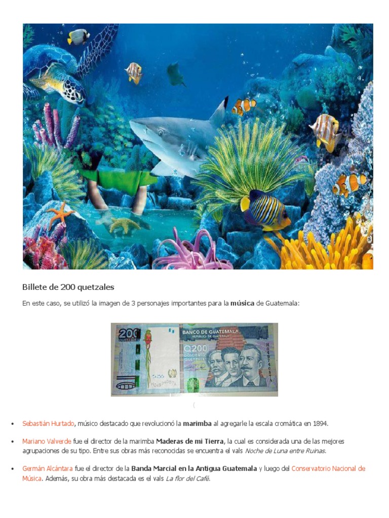 Billete de 200 Quetzales Nombre de Los Personajes | PDF
