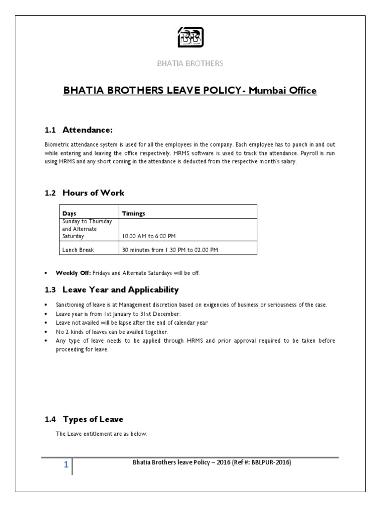 India Leave Policy - Updated | PDF | Parental Leave | Pregnancy