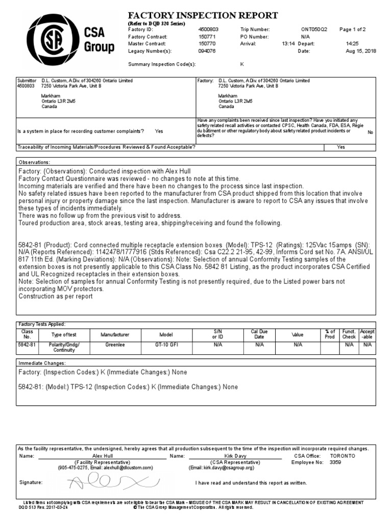 DL Custom - CSA Report | PDF | Business