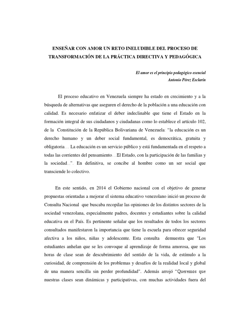 Enseñar Con Amor Pdf Maestros Amor