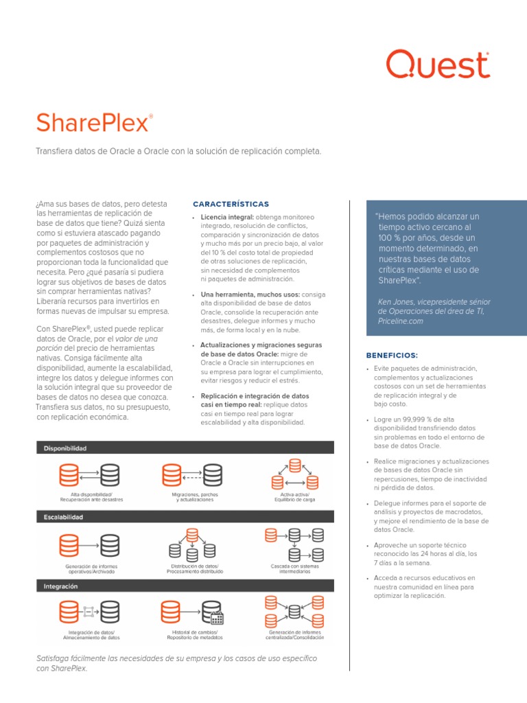 Shareplex Spanish Datasheet 69116 | PDF | Oracle Corporation | Computación en la nube