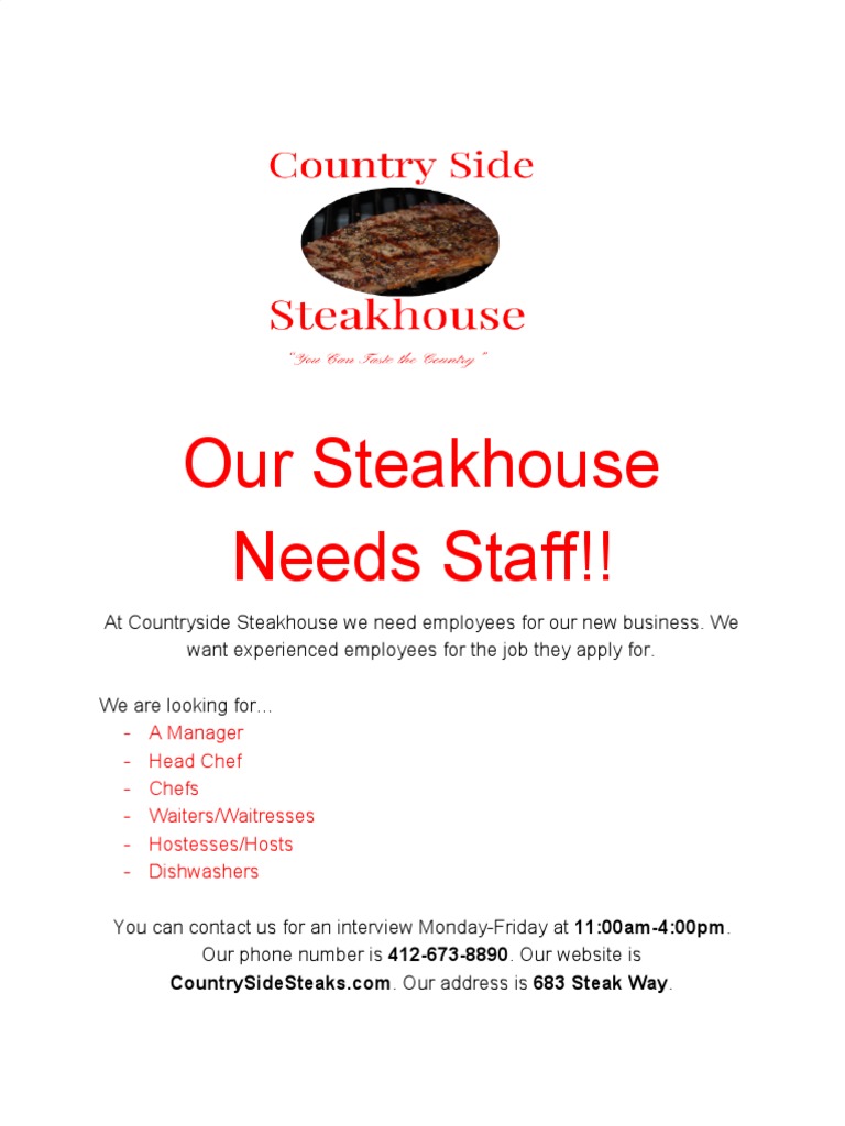 Help Wanted Poster | PDF