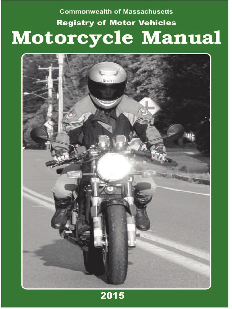 MA Motorcycle Manual | PDF | Driver's License | Motorcycle