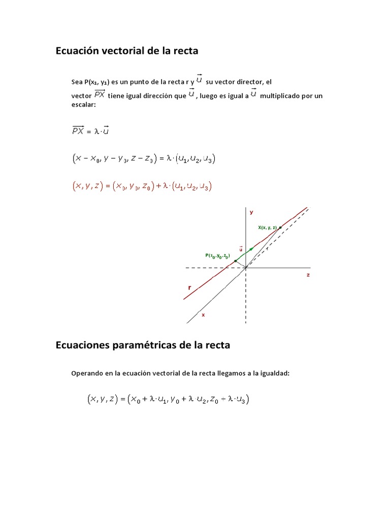 Familias de Rectas en R3 | PDF