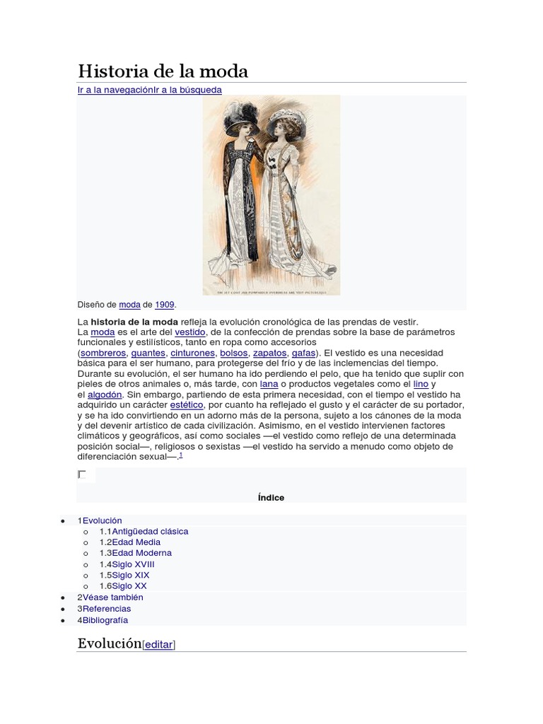 Historia de La Moda | PDF | Moda | Ropa