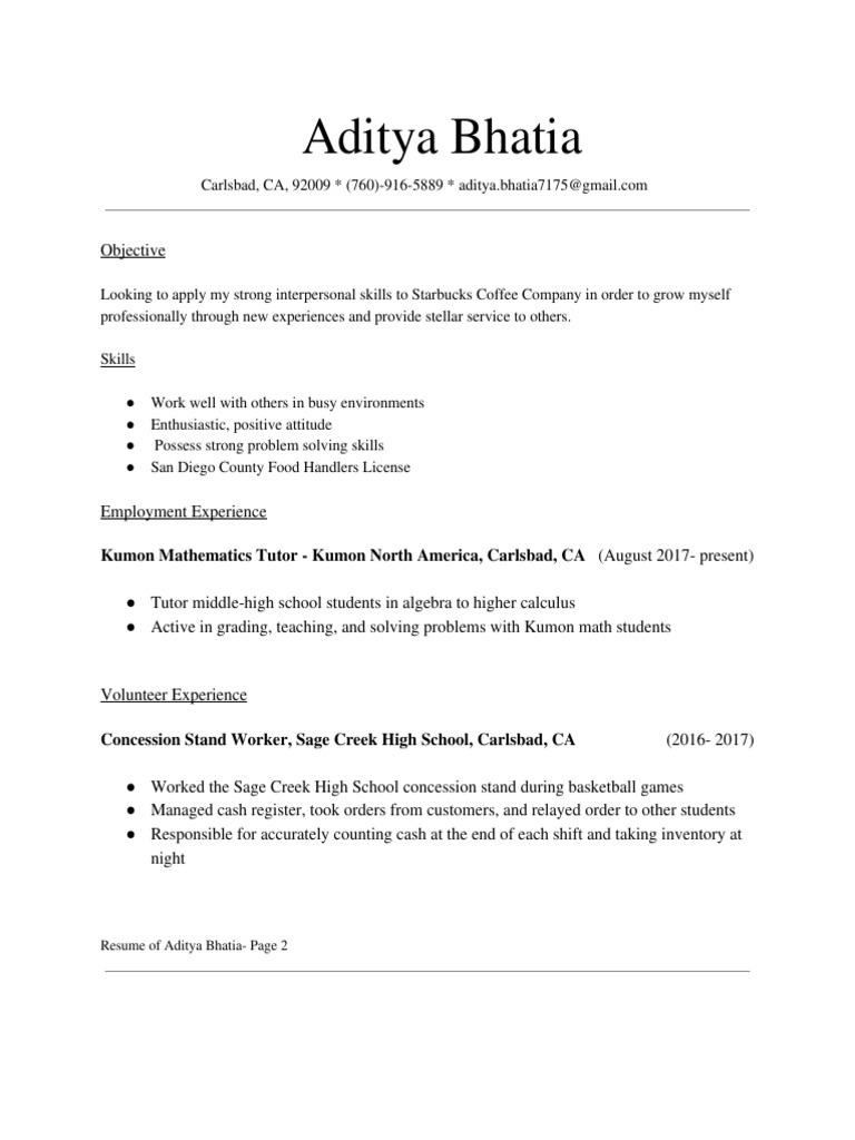Bhatia 2019 Resume | PDF