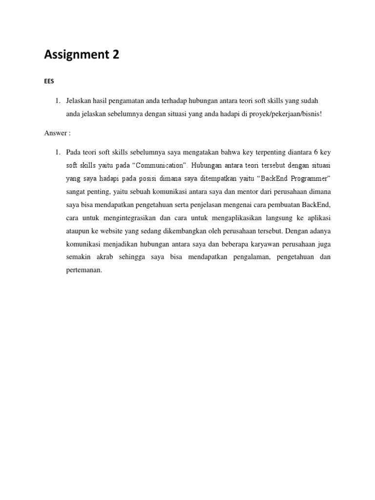 Ees Assignment Bulan 2 - Ees in Cs Rs en | PDF