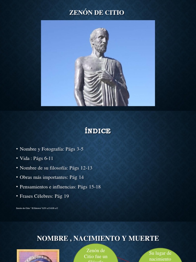 Zenón de Citio | PDF | Estoicismo | Teorías filosóficas