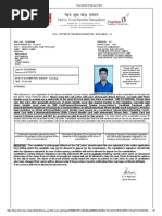 Admit Card Format | PDF | Identity Document | Government Information