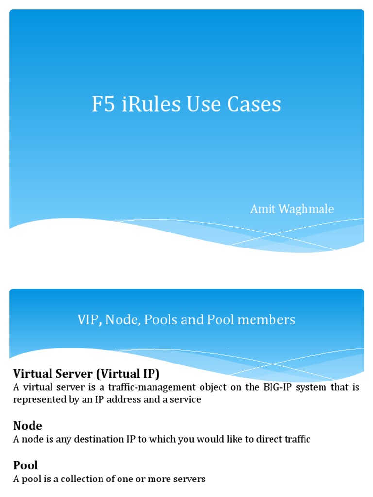 F5 Irules Basics For N | PDF | Denial Of Service Attack | Computer Network