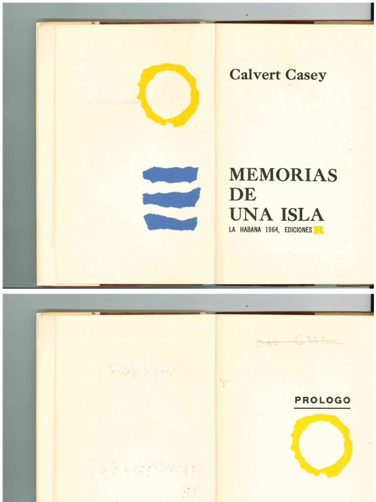 Calvert Casey Memorias de Una Isla | PDF