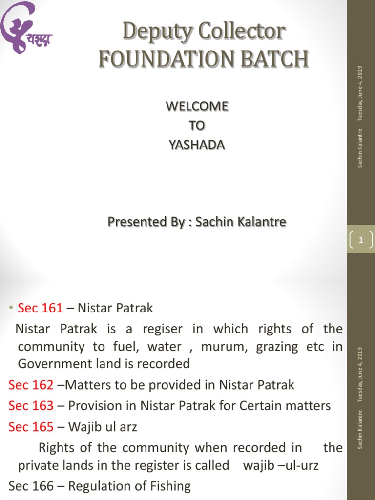 Nistar Patrak and Regulation of Fishing | PDF | Social Institutions ...