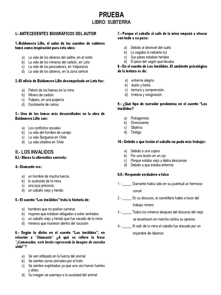 Prueba Subterra - Badomero Lillo (2019) | Minería | Naturaleza