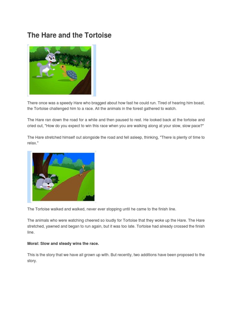 The Tortoise and the Hare: A Fable | PDF | Art