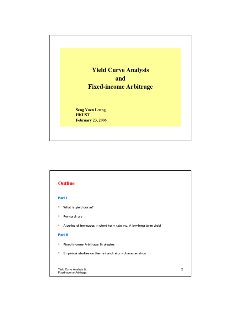 Yield Curve Analysis and Fixed-Income Arbitrage | PDF | Yield Curve | Arbitrage