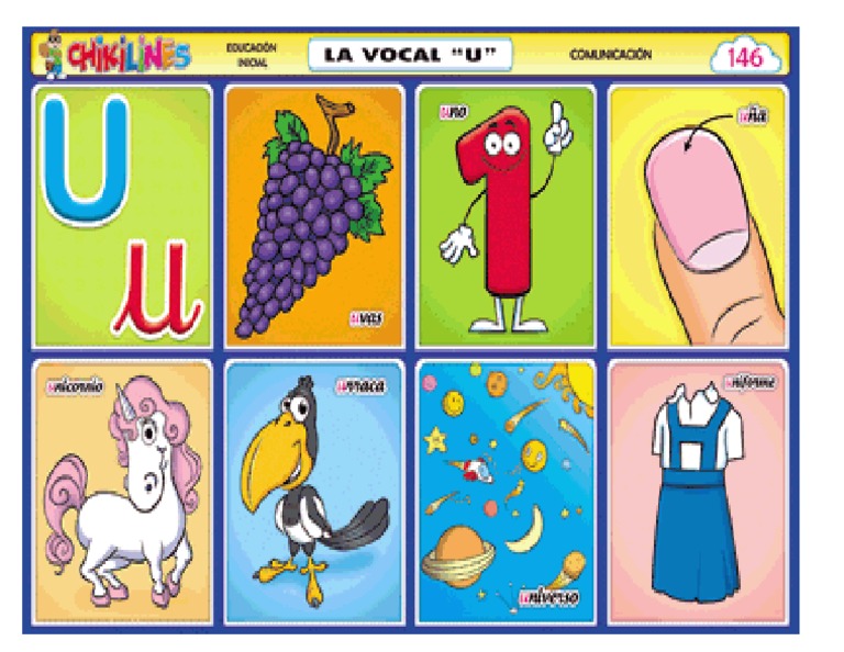 Lamina Con La Vocal u