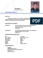 Resume Format in Philippines | PDF | File Format | Résumé
