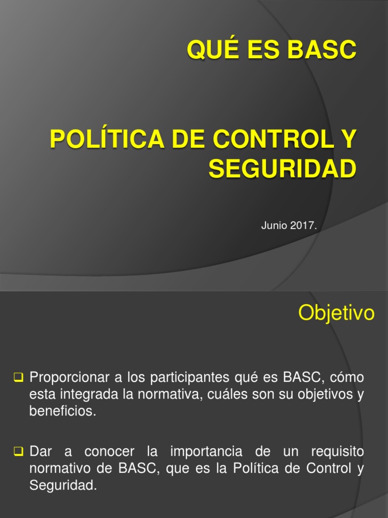 Qué Es Basc y Política Basc _022 | Valores | Comercio
