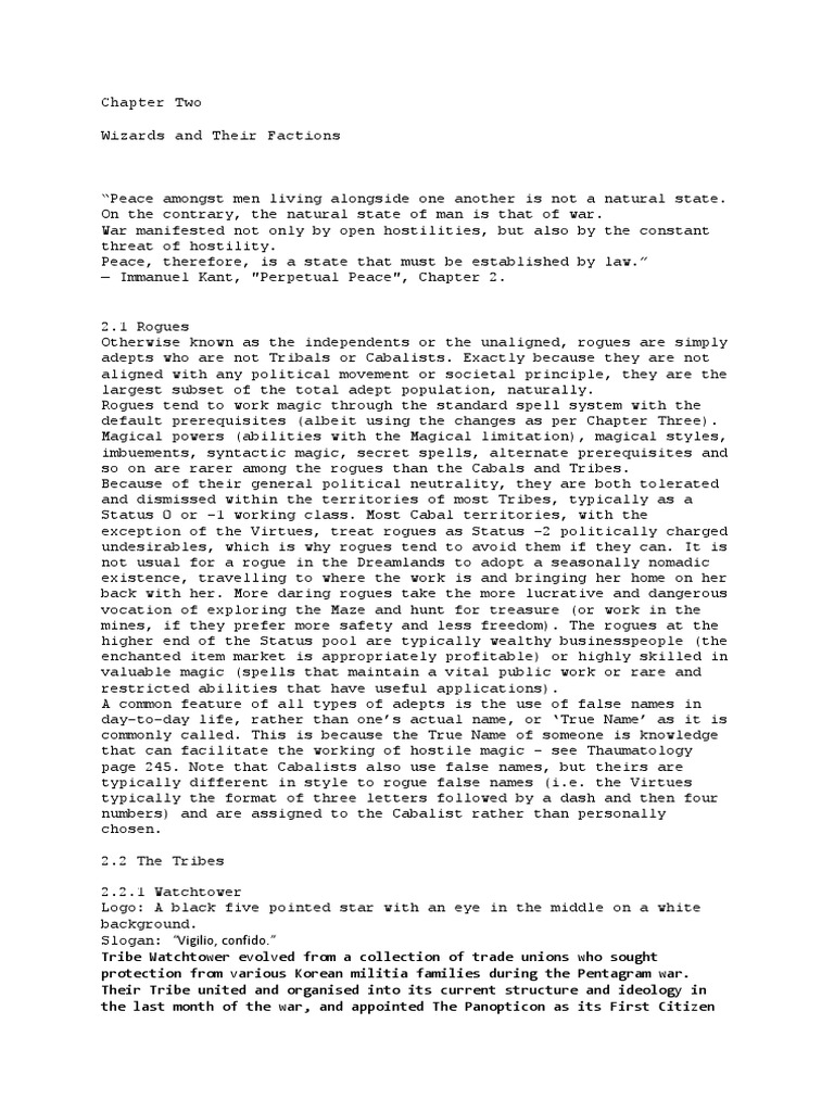 Wizards and Their Factions | PDF | Cold War | Leadership