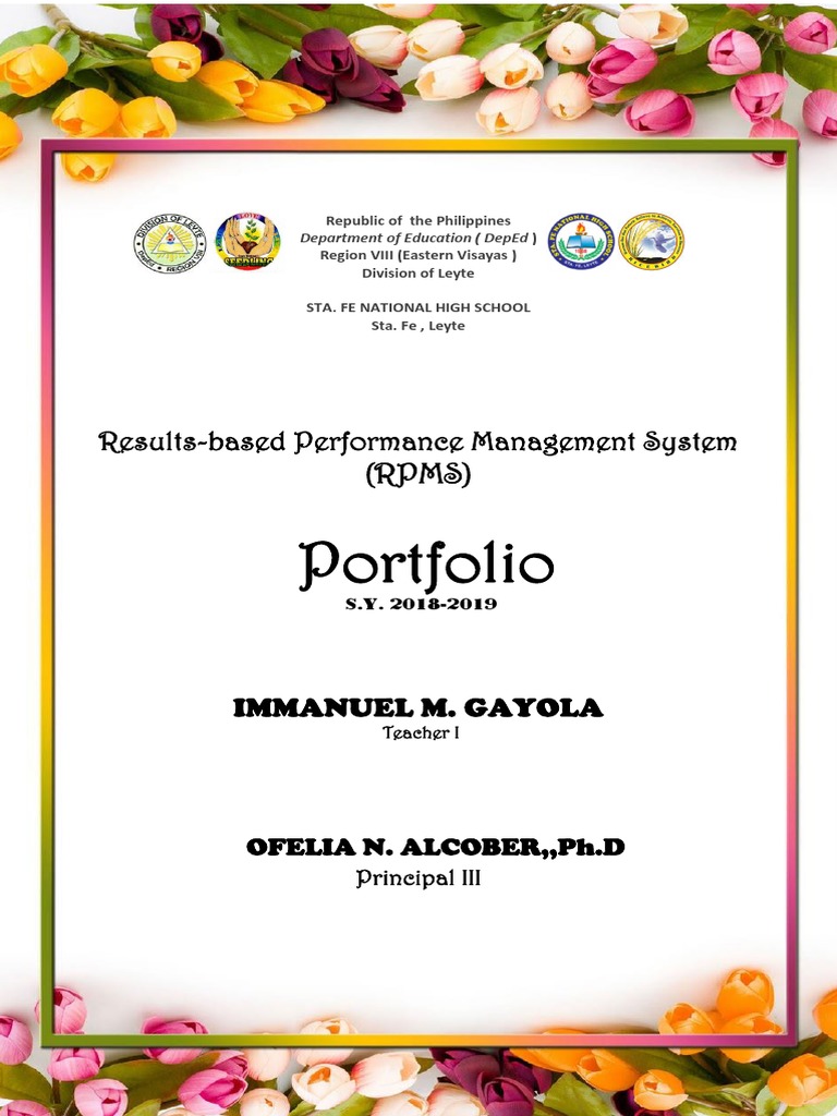 COVER-PAGE-ipcrf-2018-2019 (1) | Teachers | Lesson Plan