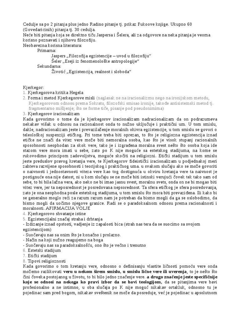 Istorija 4b Spisak Ispitnih Pitanja | PDF