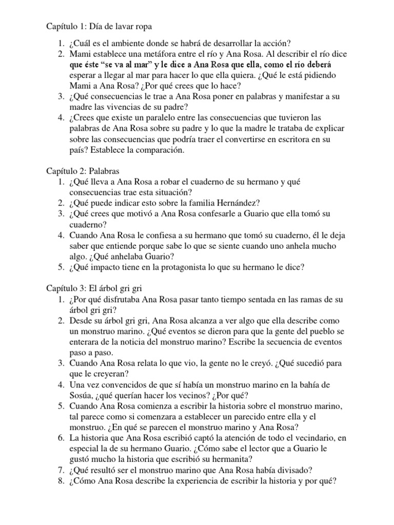 Preguntas El Color de Mis Palabras 1 | PDF