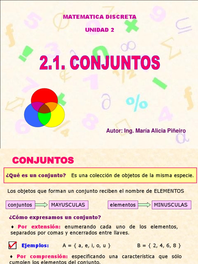 Introducción a los Conjuntos Discretos | PDF | Conjunto (Matemáticas ...