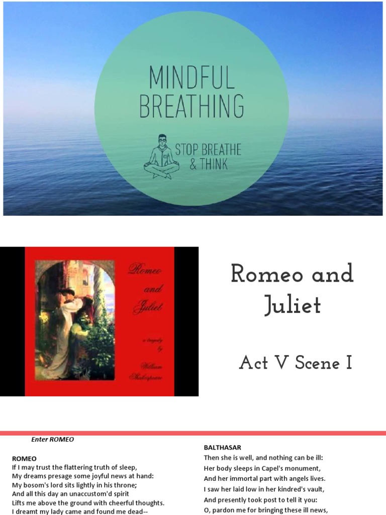 Act V Scene 1 Romeo and Juliet - Lesson | PDF | Characters In Romeo And ...