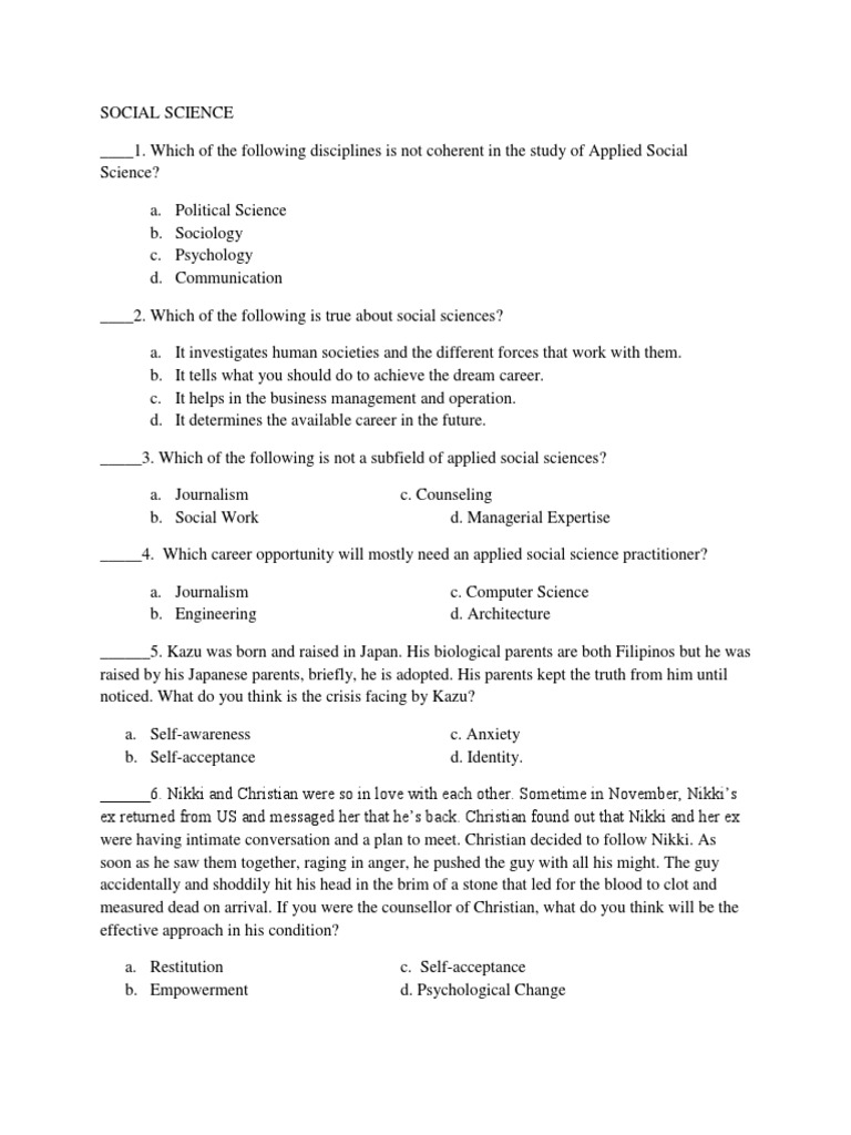 Grade 12 Social Science Reviewer | PDF | Hermeneutics | Social Science