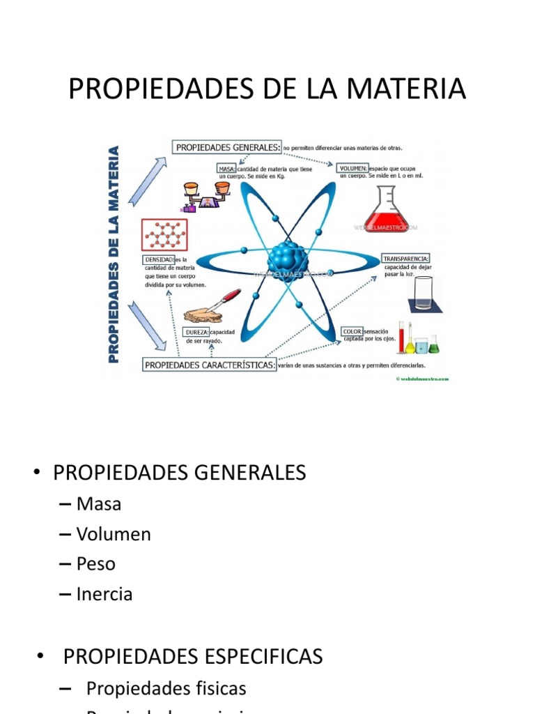 Propiedades y características de la materia | PDF