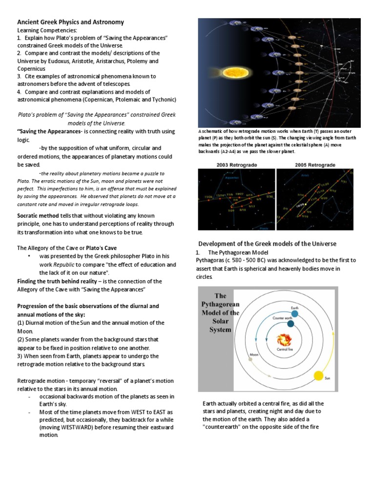 Ancient Greek Physics and Astronomy | PDF | Heliocentrism | Tycho Brahe