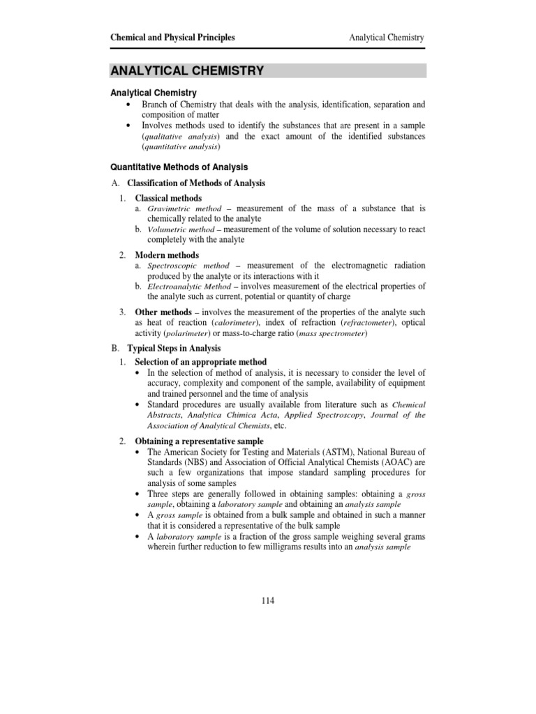 Analytical Chemistry Notes Problems Pdf Pdf Titration Chemistry