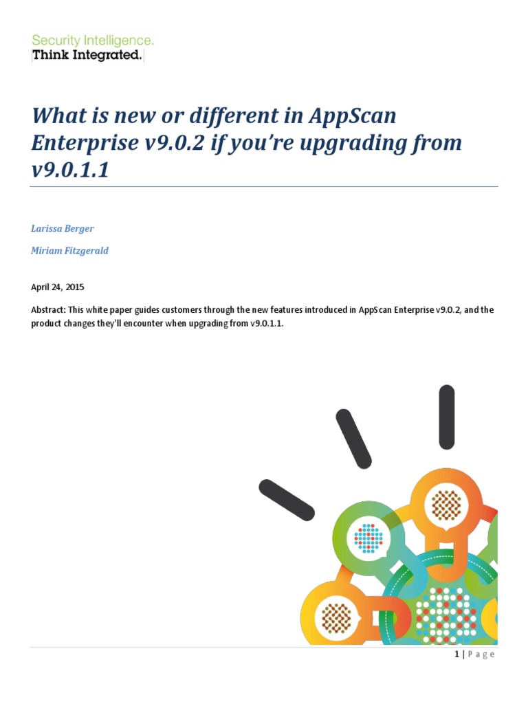 What Is New in AppScan Enterprise v902 When Upgrading From v9011 | PDF ...