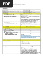 Position Paper Lesson Plan | PDF | Lesson Plan | Education Theory