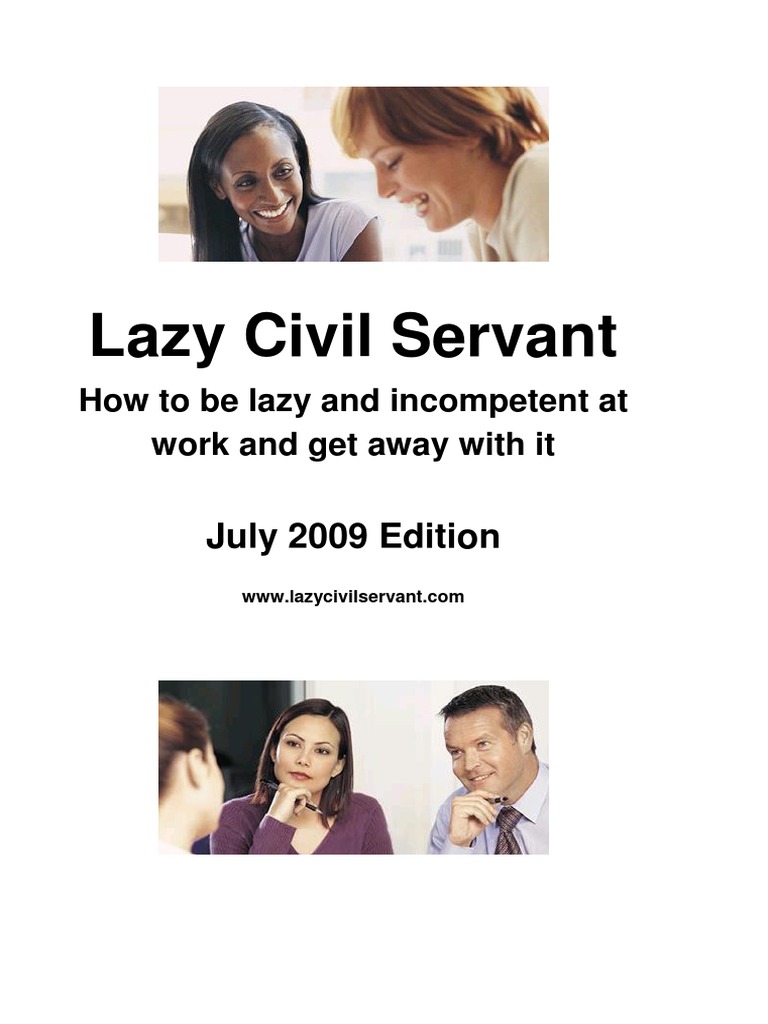The Lazy Civil Servant | PDF | Human Resources | Work–Life Balance