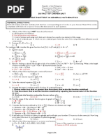 Gen Math Reviewer | PDF | Function (Mathematics) | Variable (Mathematics)